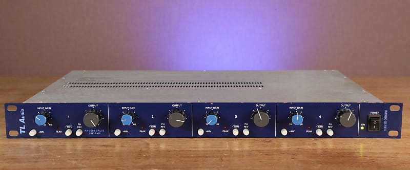 TL Audio PA-2001 4-Channel Valve Preamp Strip 1996 Blue | Reverb