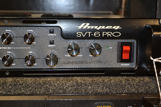 Ampeg SVT-6 PRO TUBE/MOSFET 1100 WATT fresh service w/ rack | Reverb