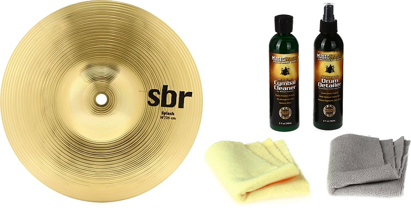 Sabian 10 inch SBR Splash Cymbal Bundle with MusicNomad | Reverb