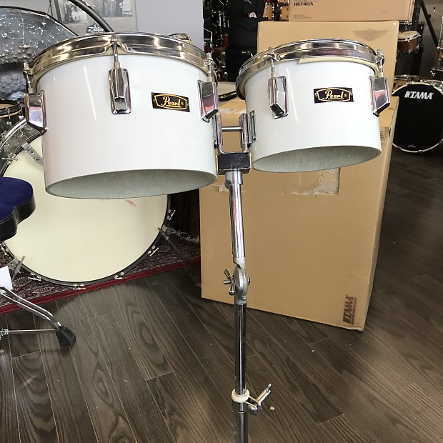 Pearl 8" and 10" Concert toms on Stand - used | Reverb