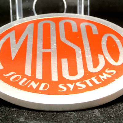 MASCO badge logo Reproduction for vintage TUBE PA HEAD | Reverb