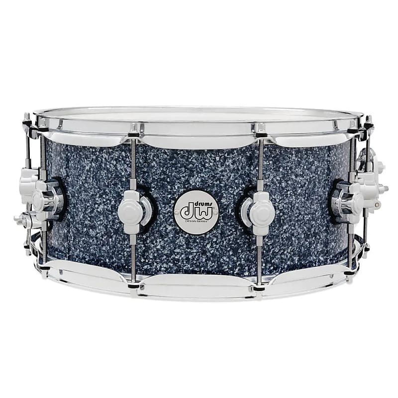 DW Design Snare Drum 14x6 Blue Granite | Reverb
