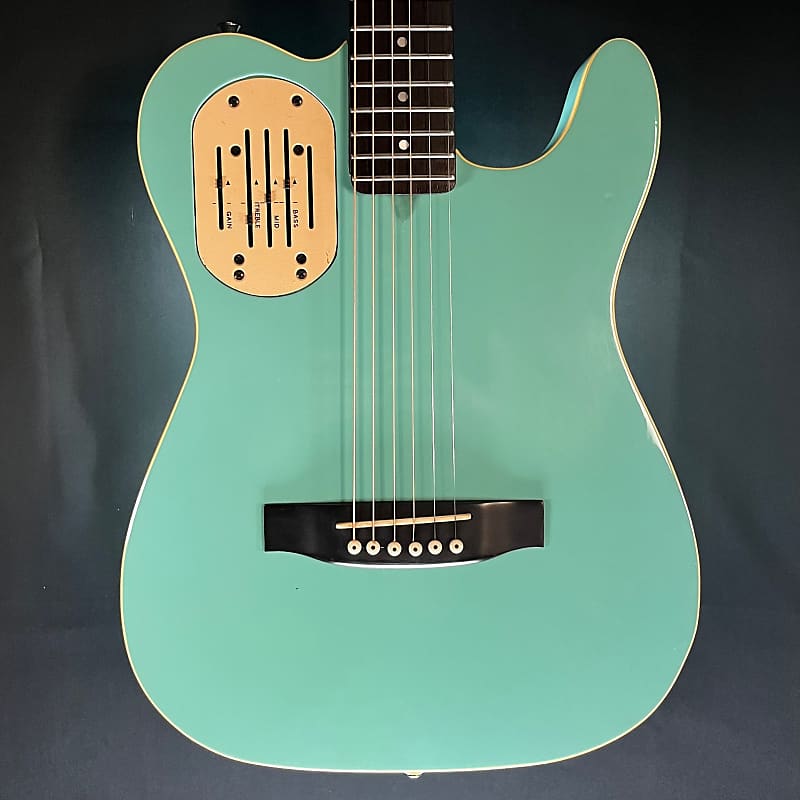 Used 90's Godin Acousticaster Aqua w/Bag TFW186 | Reverb