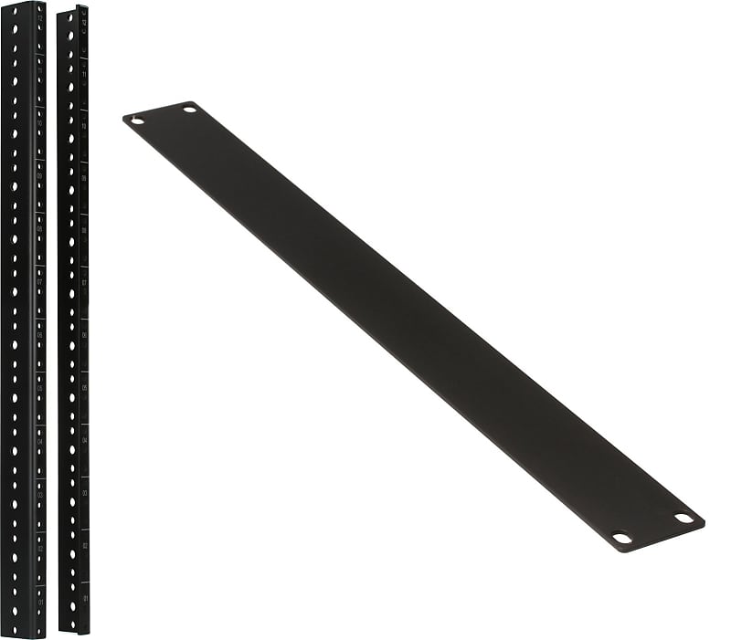 Gator GRW-PNLSTFT1 Flat Steel Rack Panel - 1U Bundle with | Reverb