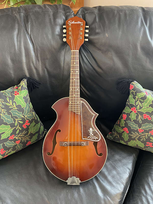 Vintage Silvertone Kay Venetian Mandolin 60’s Dark sunburst - | Reverb