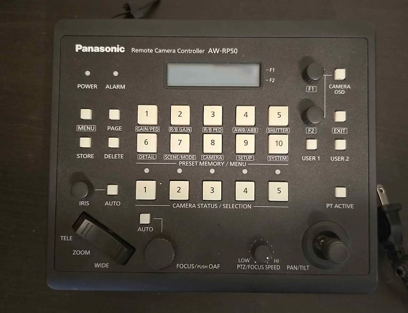 Panasonic AW-RP50 PTZ Camera Controller - Black | Reverb