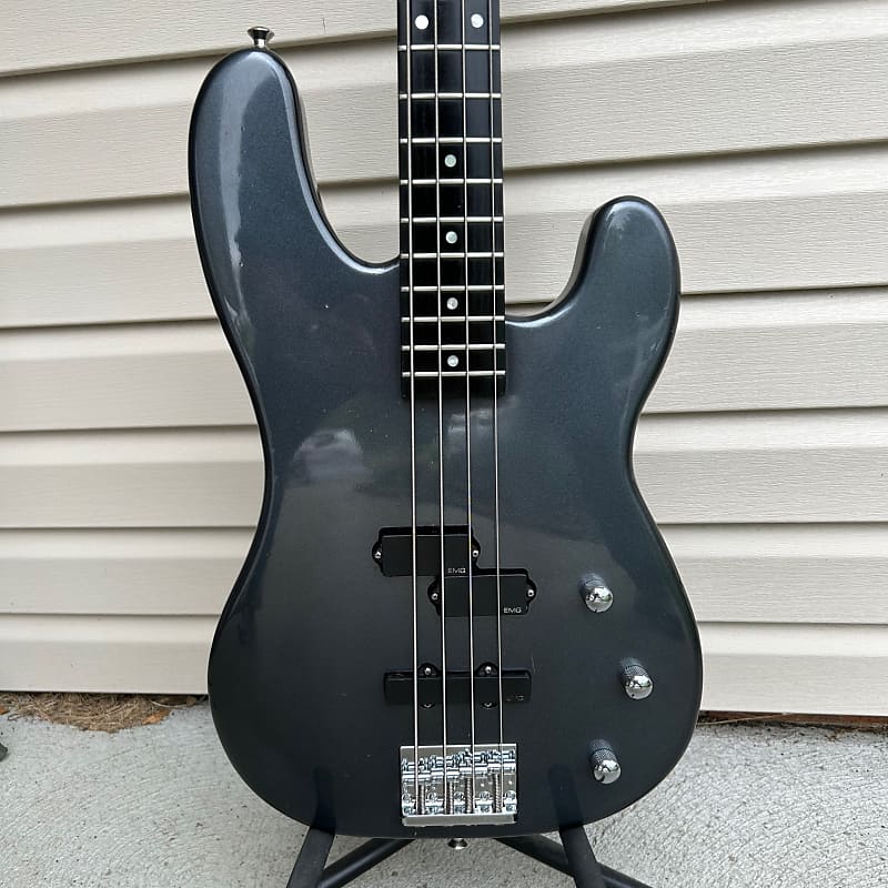 VINTAGE Modulus BassStar PJ NECK THRU, 80s - Gunmetal | Reverb
