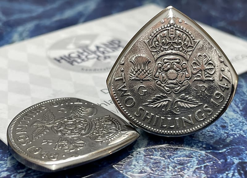 The Highland Plectrum Co. One 1947 King George Two Shillings | Reverb