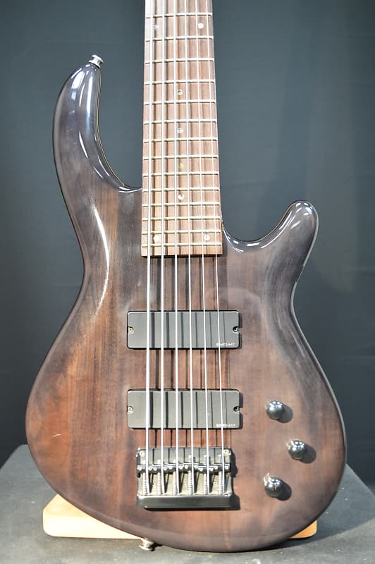 Dean Edge 6 6 String Bass - Transparent Grey/Black | Reverb