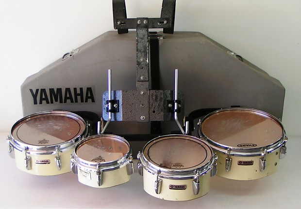 Yamaha Field-Corps Series Marching Tenor Quad Tom Drums w/ | Reverb