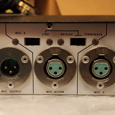 Vintage Shure M67 4-channel microphone mixer preamp 1970s | Reverb