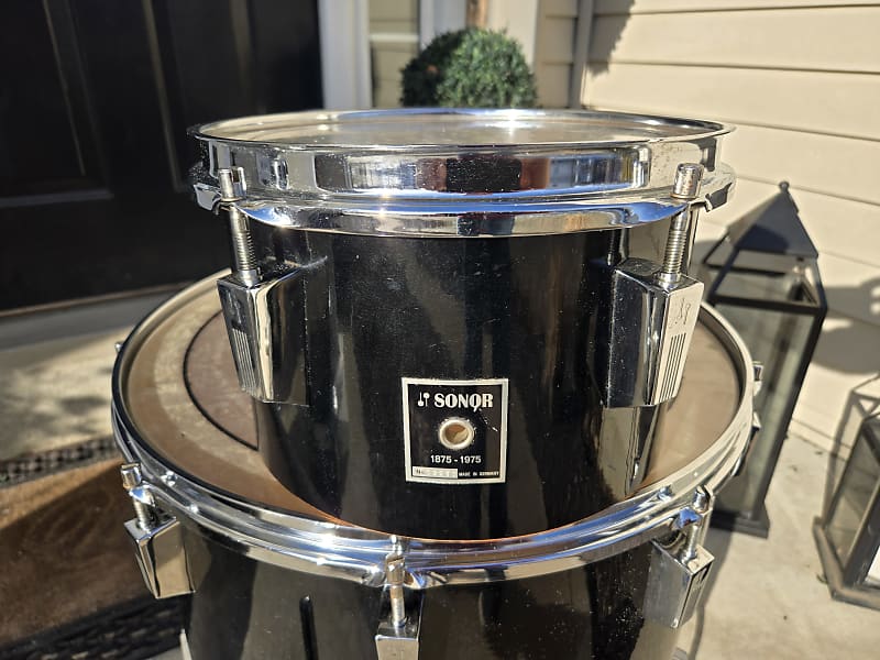 Sonor Phonic 10 inch tom drum 1975 - Black | Reverb
