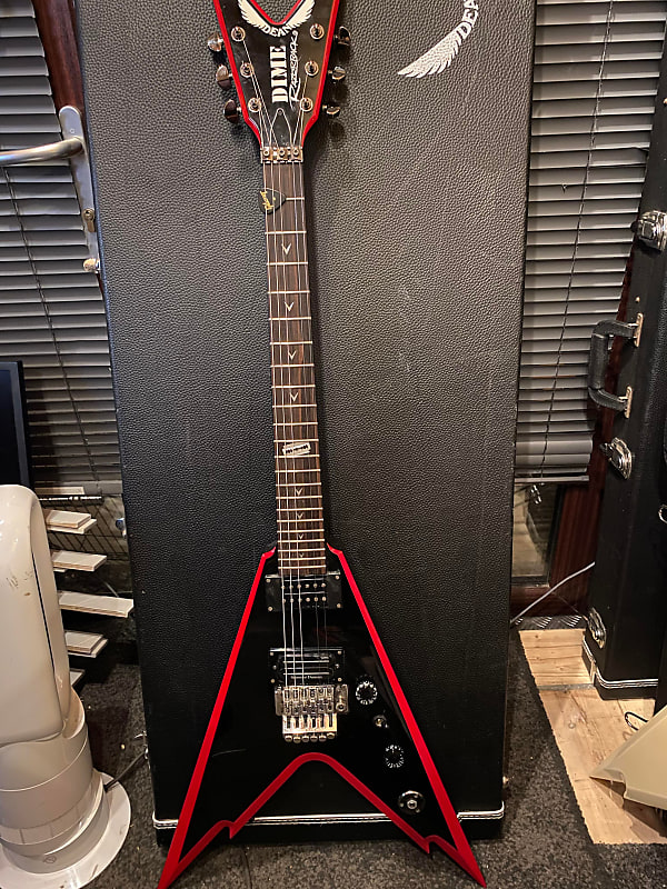 Dean Dime RazorBack V 2007 - Black / Red | Reverb