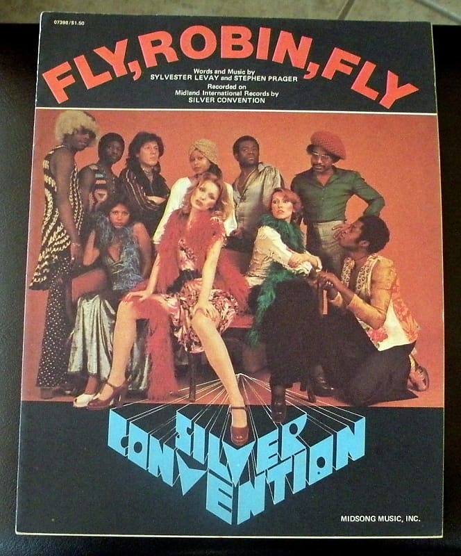 Silver Convention Vintage Sheet Music Fly Robin Fly 1975 | Reverb