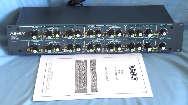 Ashly Audio PEQ-572 Stereo Dual Band Parametric Equalizer | Reverb