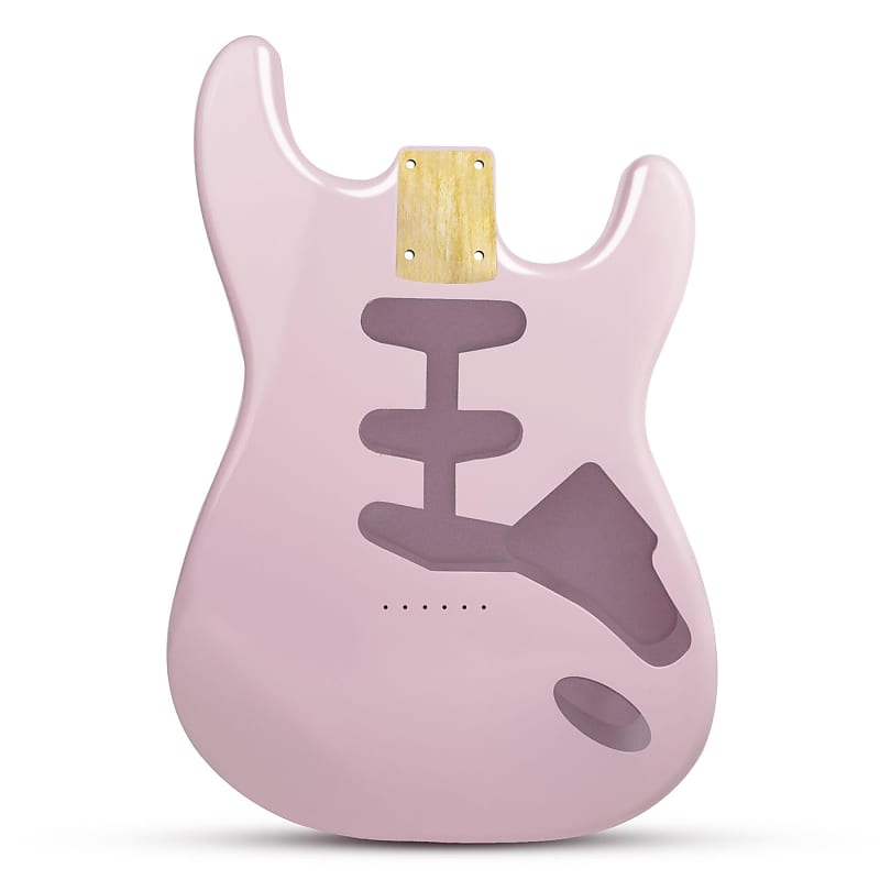 Stratocaster Compatible Body Hardtail - Shell Pink | Reverb