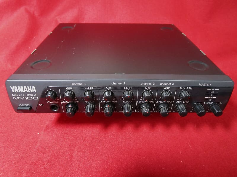 Yamaha MV100 Analog 4ch MIC/LINE Mixer TESTED FREE expedited | Reverb