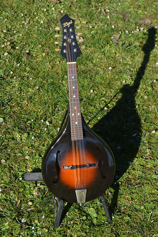 Rigel A natural 1990s - sunburst / case / pickup / video | Reverb