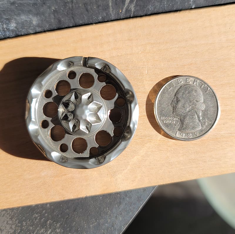 Ghost Electronic Aluminum Guitar Knob 1 1/2" Flower MOAT Knob | Reverb