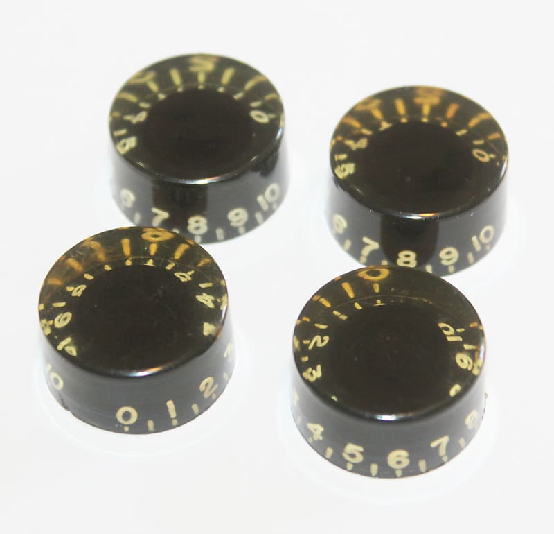 Vintage 1970's Gibson Barrel Speed Knobs Black SG Les Paul | Reverb