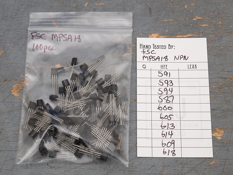 100pcs. NOS Fairchild MPSA18 NPN Silicon Transistor Set | Reverb