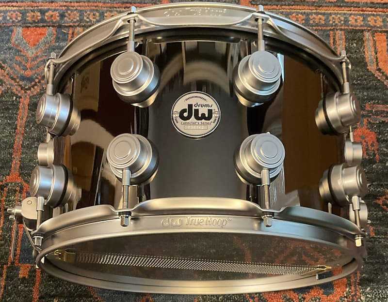 DW Collectors Series Black Nickel Over Brass 8x14 Snare Drum | Reverb