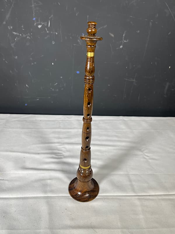 Handmade French Bombard wind instrument 7 holes, double reed | Reverb