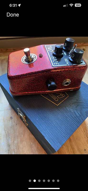 Tru-Fi Two Face Fuzz Two Face Fizz Pedal 2022 - Red Sparkle | Reverb
