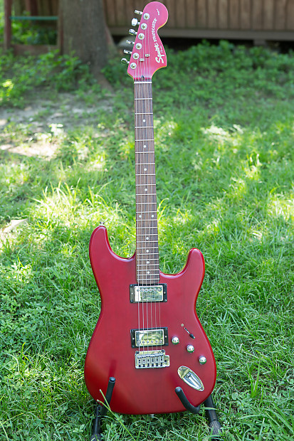 Squier Strat HH 2005 Red | Reverb