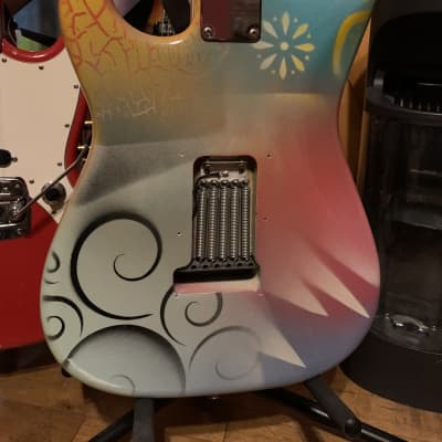 Fender Stratocaster strat vintage 1990 Hand Painted in USA | Reverb