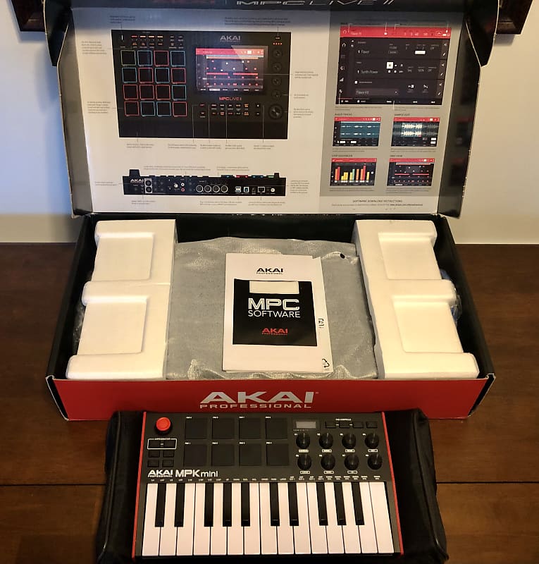 Akai MPC Live II + Mini MPK 3 + 1TB & 500GB + Dust Cover and | Reverb
