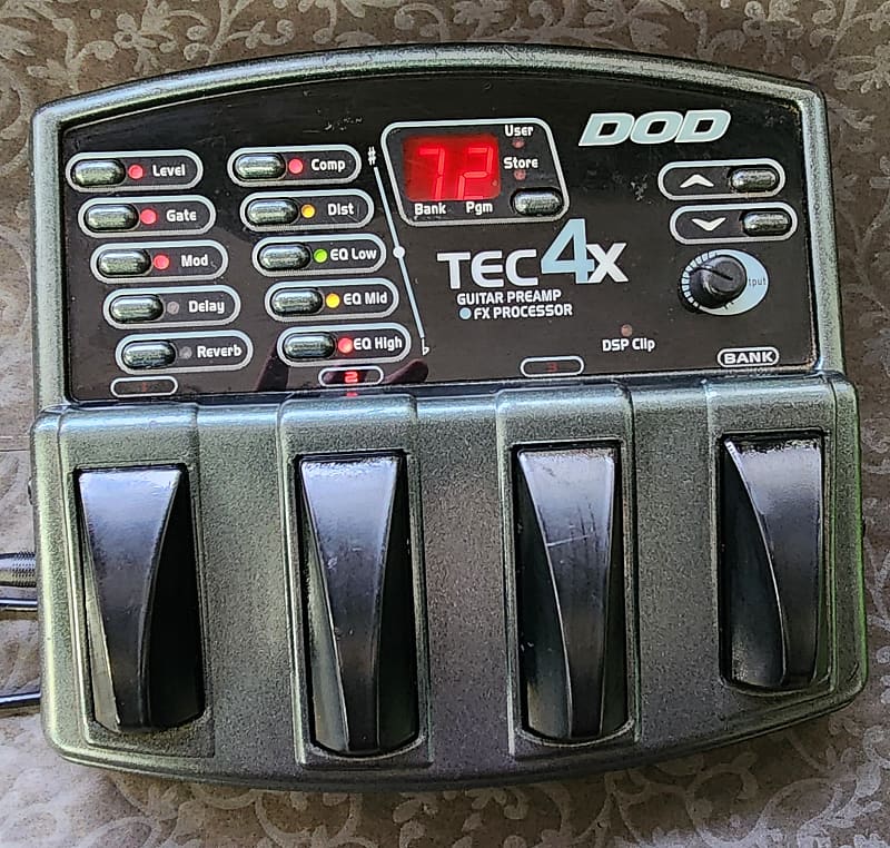 1998 DigiTech DOD TEC4X Multi-Effects Guitar Pedal | Reverb