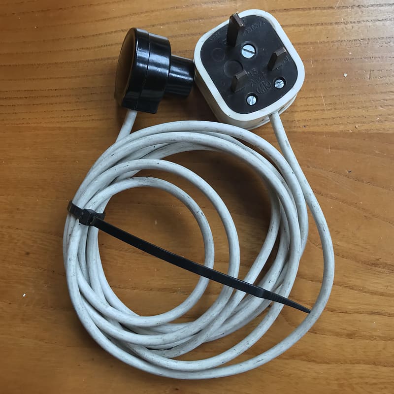 Vintage Bulgin power lead / cable - Marshall / Laney / Vox | Reverb