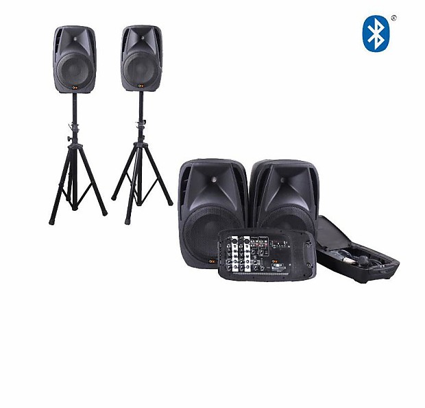 QFX SM-211 All-In-One 8 Channel Dual 10" DJ Mixer PA System | Reverb