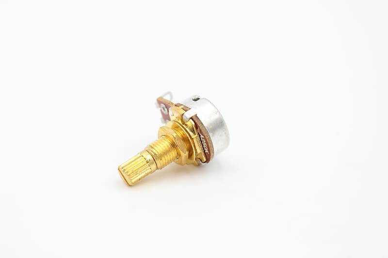 (1) A250 Audio Taper Gold Strat Mini Volume Pot 18mm Shaft | Reverb UK