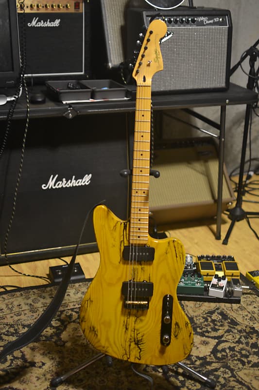Custom Built Tele Jazz Hybrid - Jazzcaster? 2020 Yellow | Reverb