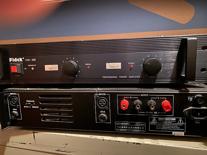 Fidek 400watt Power Amp PAIR | Reverb