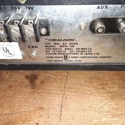 Realistic MPA-20 Amplified Mixer Fully Functional | Reverb