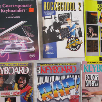 Keyboard Magazine Back Issues and Songbooks 1980's | Reverb