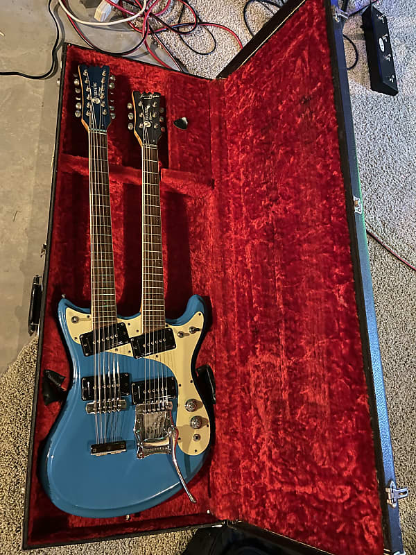Mosrite Joe Maphis double neck 1966 Blue | Reverb