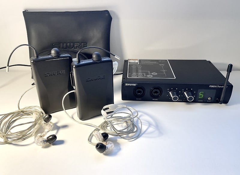 Shure PSM200 In Ear Monitor System + 2x P2R Bodypack | Reverb