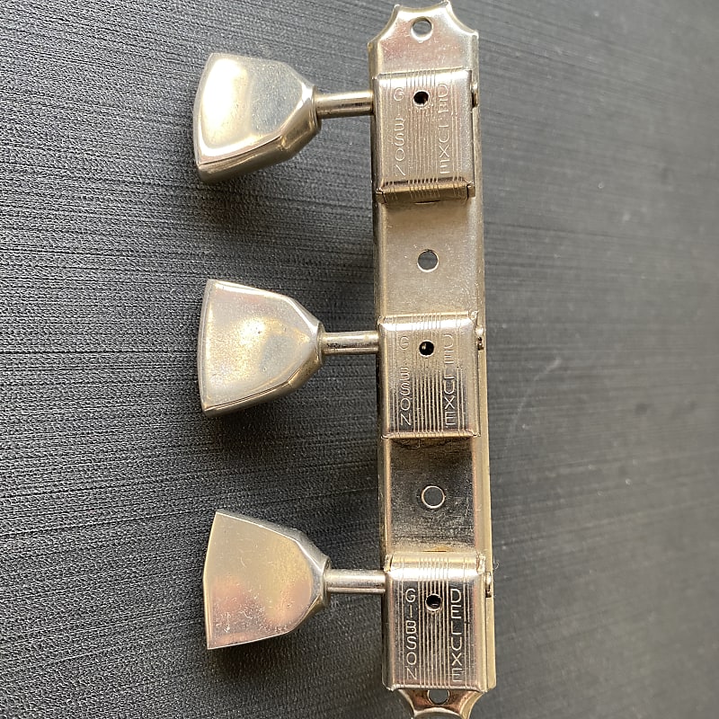 Gibson Deluxe Double Line Tulip tuner 1970'S - Chrome | Reverb UK