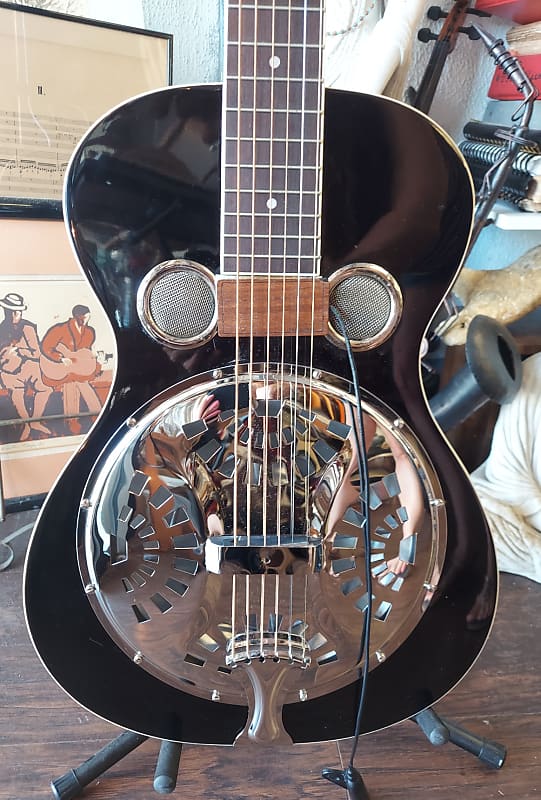 Regal Squareneck Dobro Black | Reverb