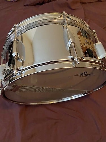 Pearl Steel Snare Chrome | Reverb