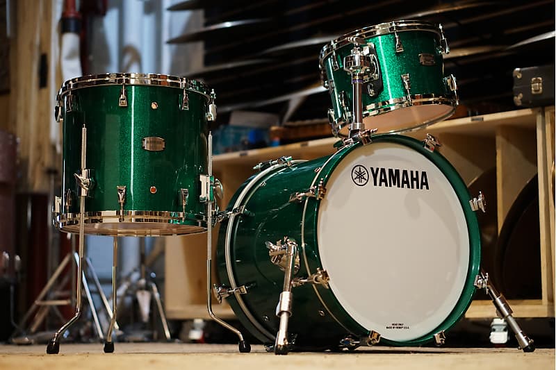 Yamaha 12/14/18" Absolute Hybrid Maple Bop Kit - Jade Green | Reverb