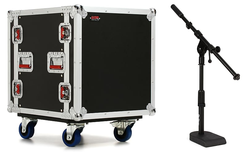 Gator G-TOUR 12U CAST ATA Wood Rack Case with Casters Bundle | Reverb