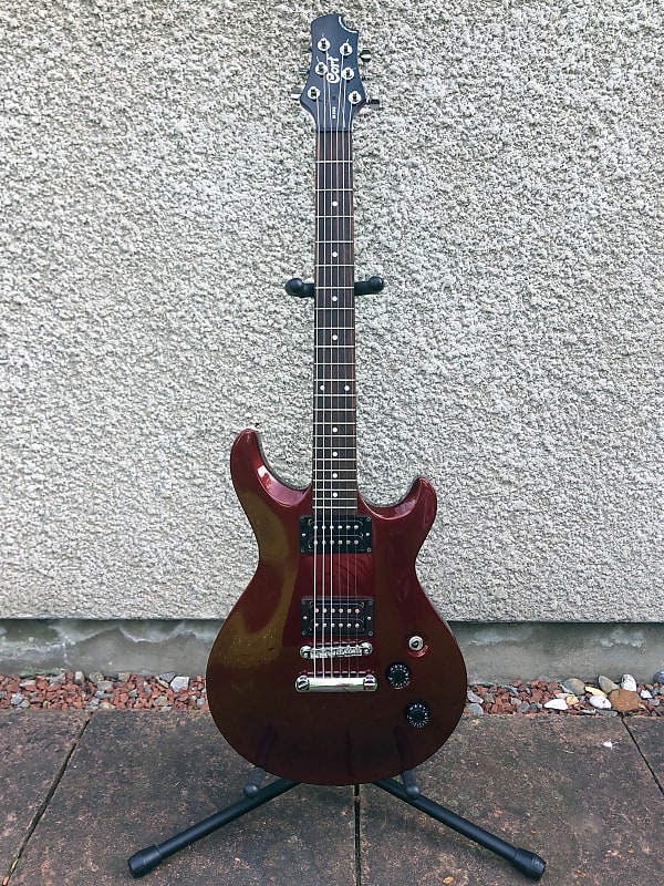 2006 Cort M200 Double Cutaway Electric Guitar - Metallic Red | Reverb