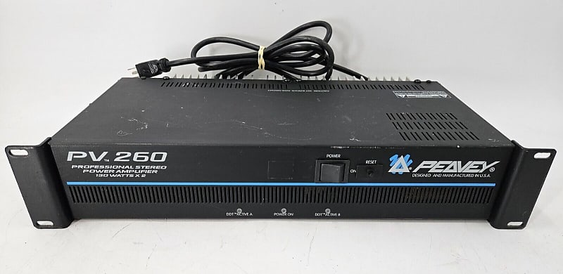 Peavey PV 260 Professional Stereo Power Amplifier 260 Watt - | Reverb