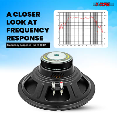 5 Core Speaker Subwoofer Pair 12 Inch PA DJ Subs 200W Max Pro | Reverb