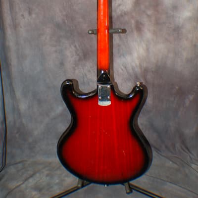 1968 Teisco Viper V-2 Redburst Bizzaro Blade Pickups Pro | Reverb